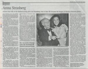 In Memory: Anna Strasberg - The Marilyn Monroe Collection